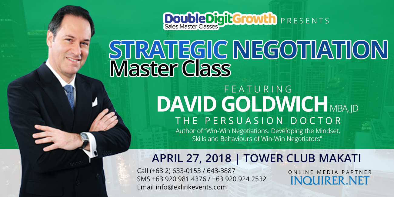 Strategic Negotiation Master Class set on April 27 | Inquirer Business