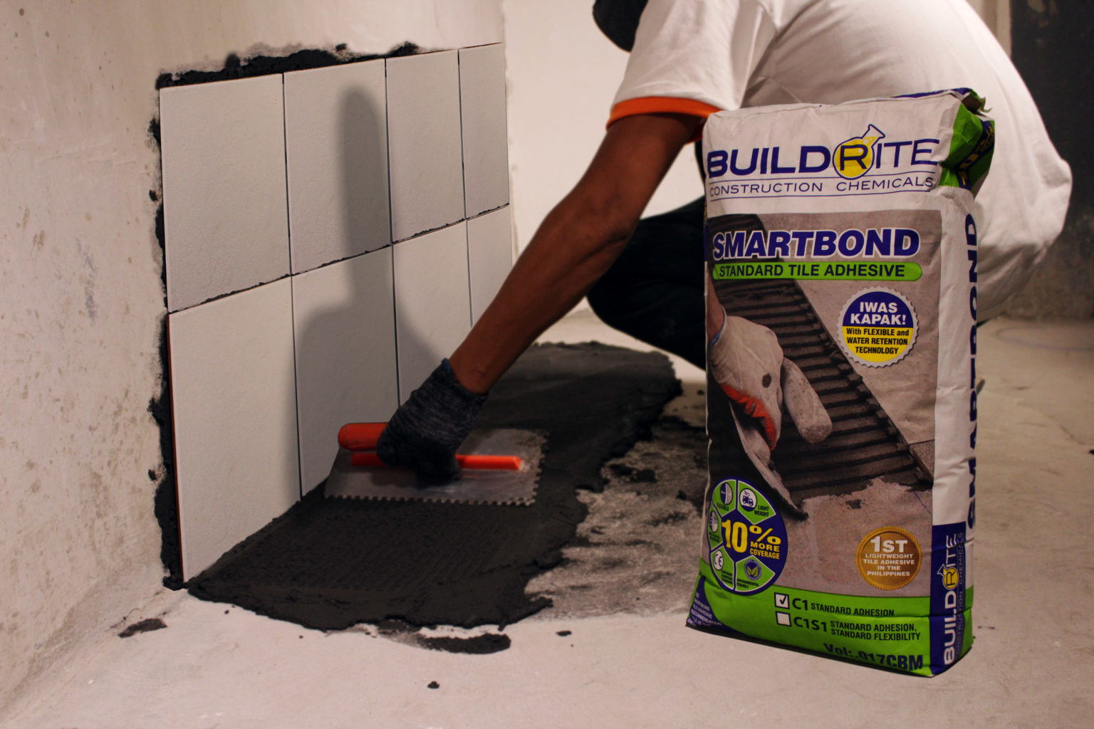 Filipino invention Smartbond Lightweight Tile Adhesive promotes 'Iwas ...