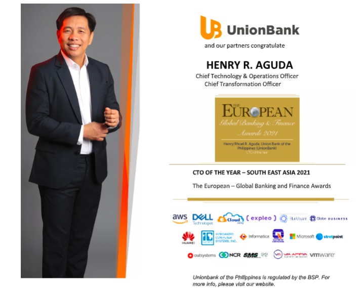 UnionBank and its tech partners congratulate Mr. Henry Aguda