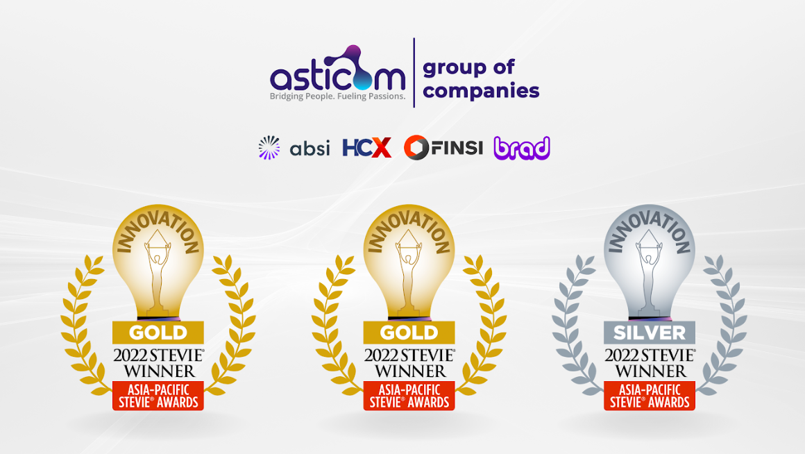 Asticom bags triple win in 2022 Asia-Pacific Stevie® Awards