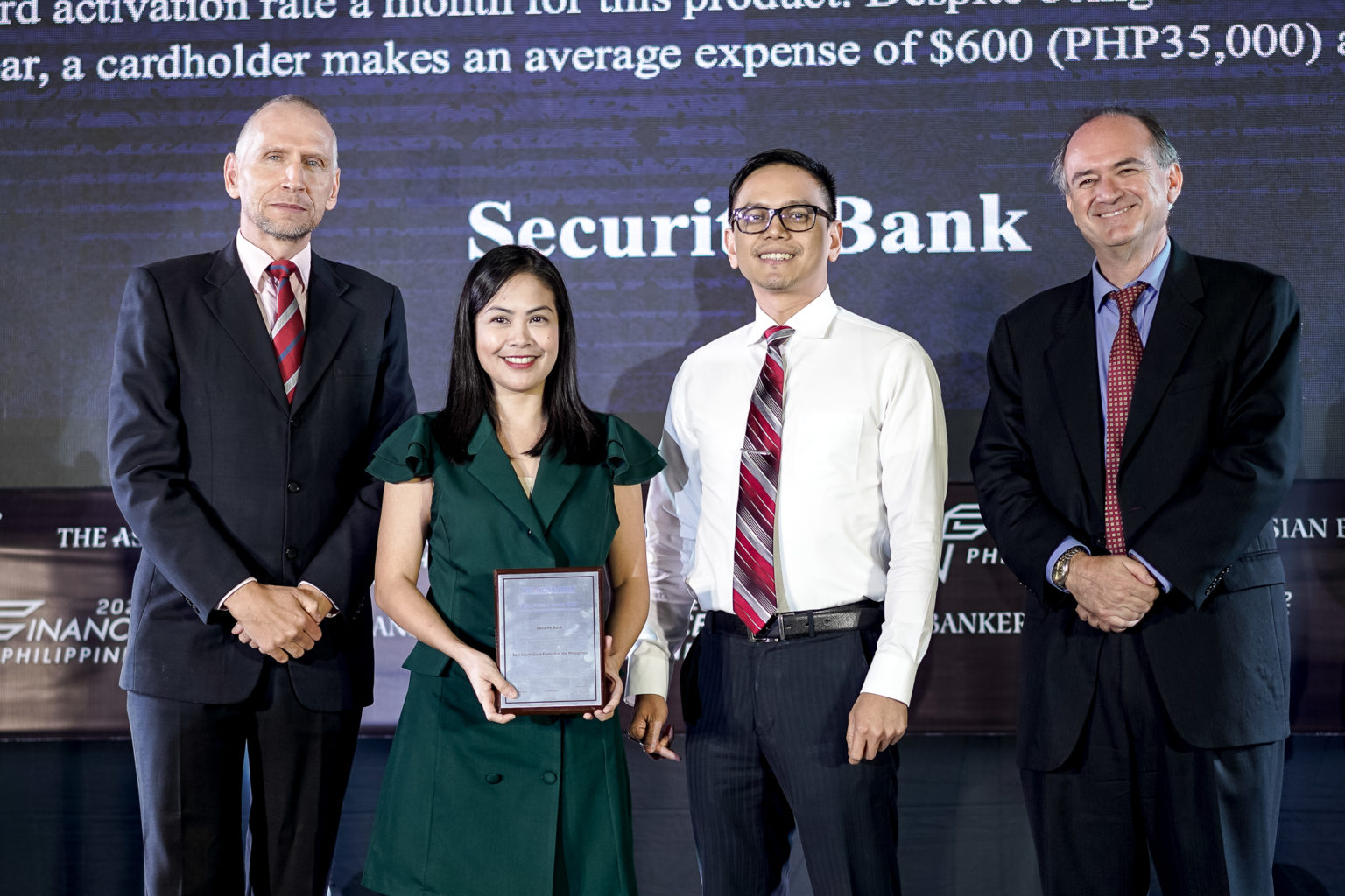 Security Bank complete cashback platinum card feted at The Asian Banker ...