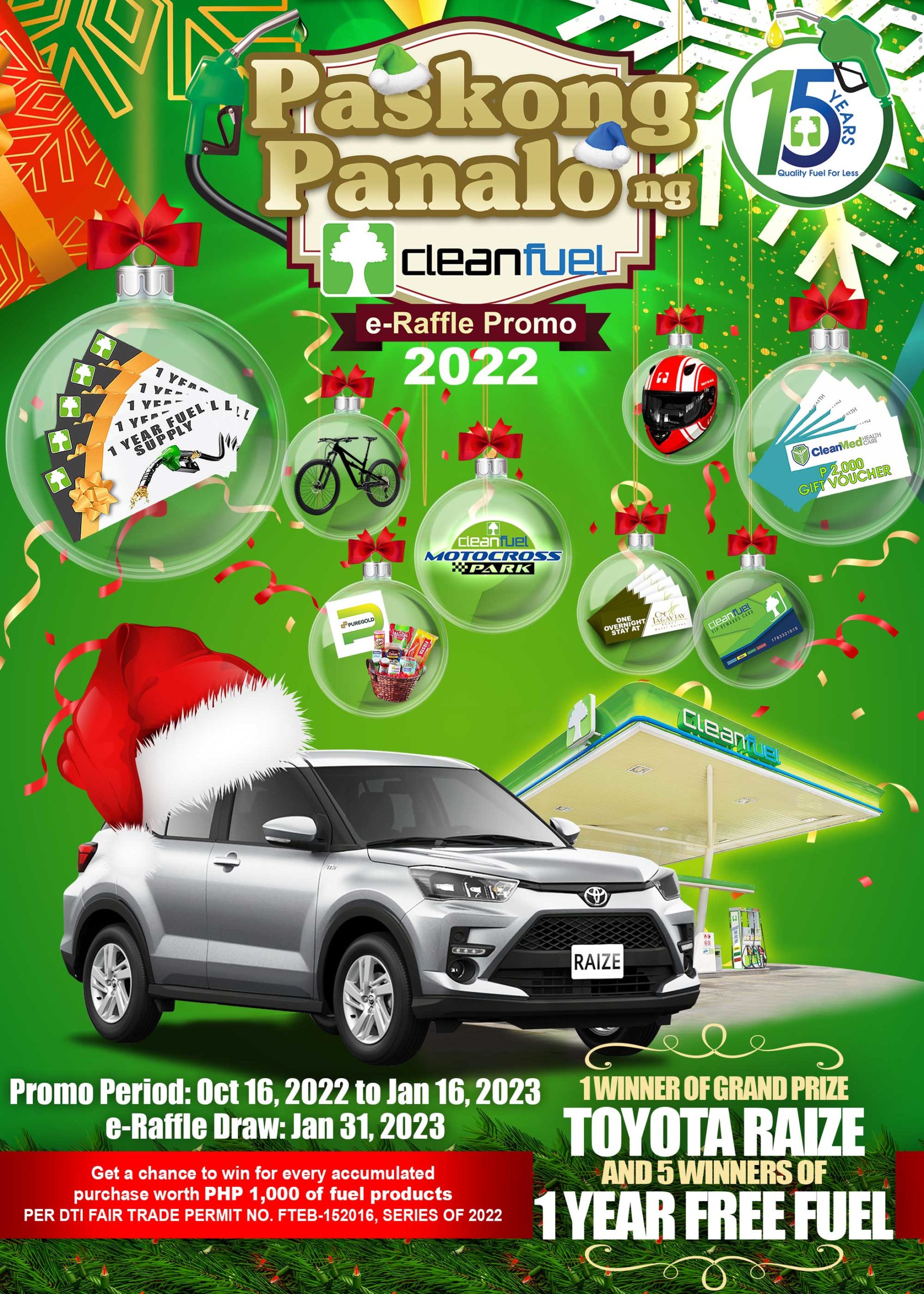 Cleanfuel welcomes 'Paskong Panalo' with brand new Toyota Raize and 1 ...