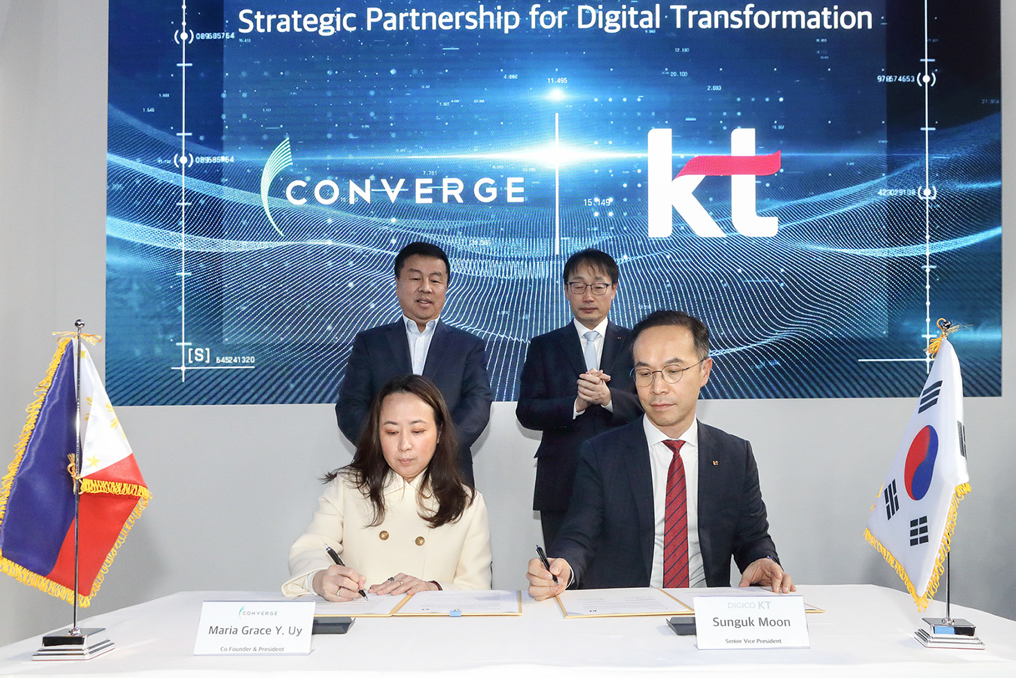 Converge, S. Korea's KT Corp in digital collaboration deal | Inquirer Business