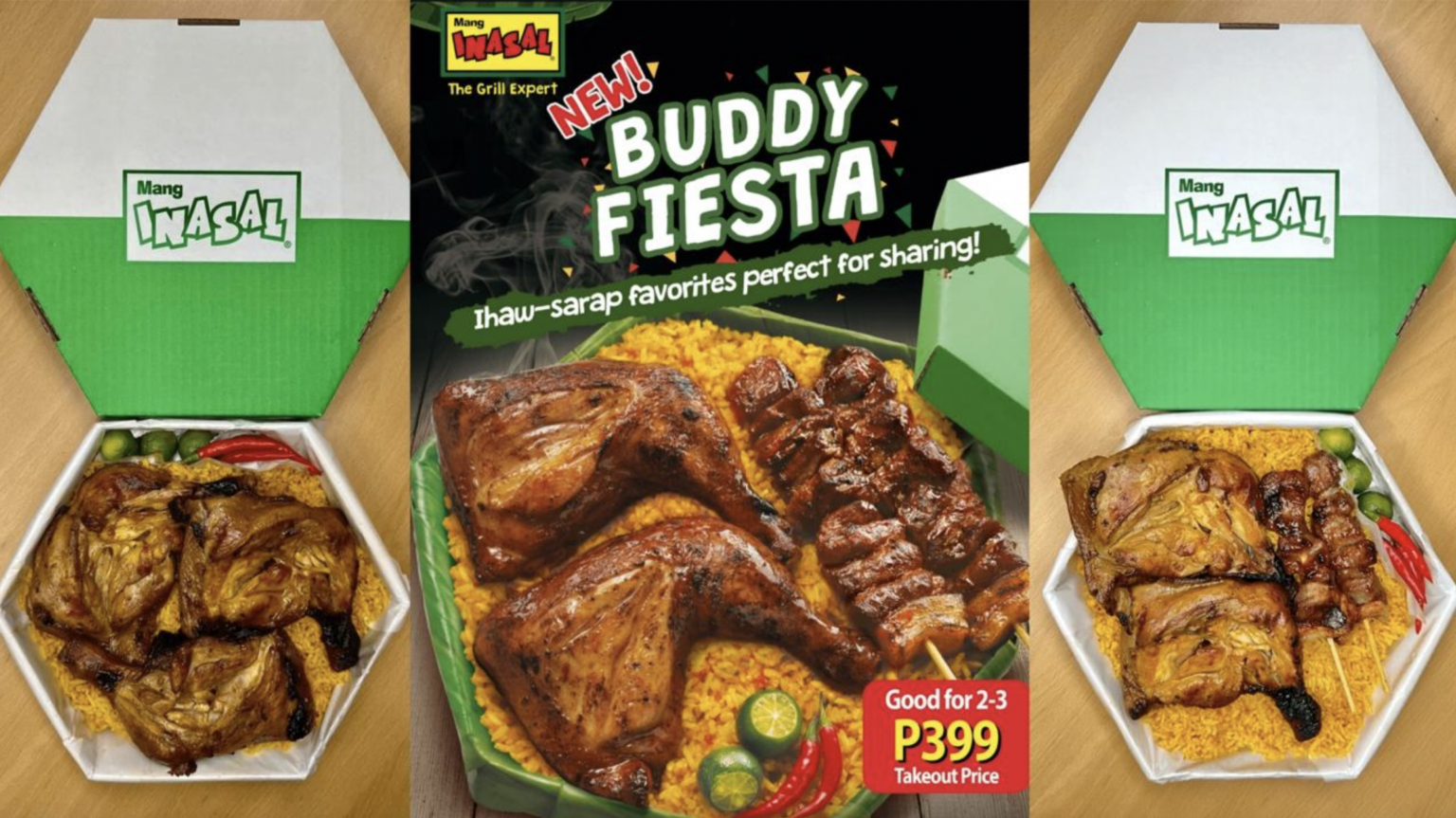 Mang Inasal’s bilao of Ihaw-Sarap favorites now in buddy size
