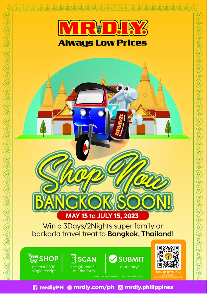 Sawasdee Kha: Get the chance to win a trip to Bangkok with MR.DIY