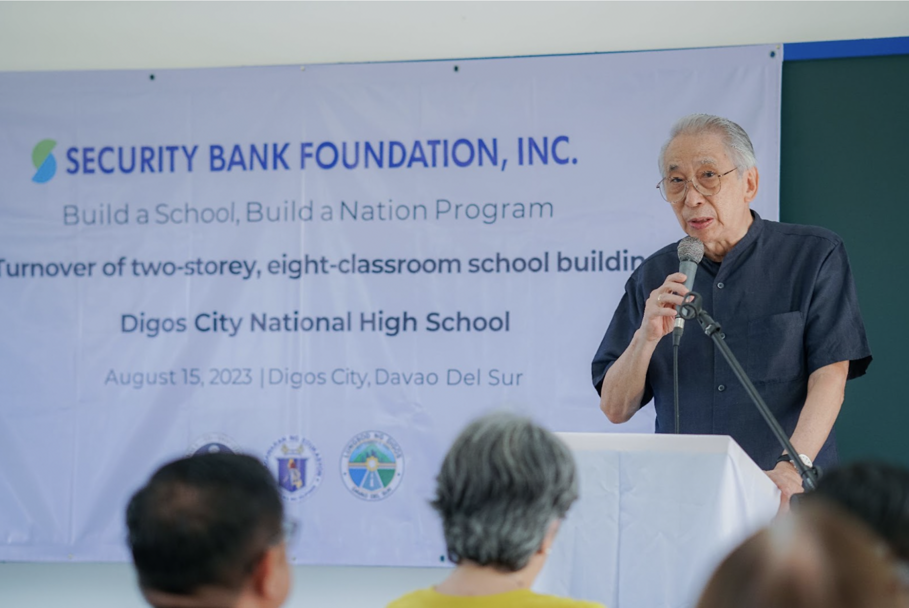 Security Bank Foundation donates 700th classroom in Digos, Davao del Sur