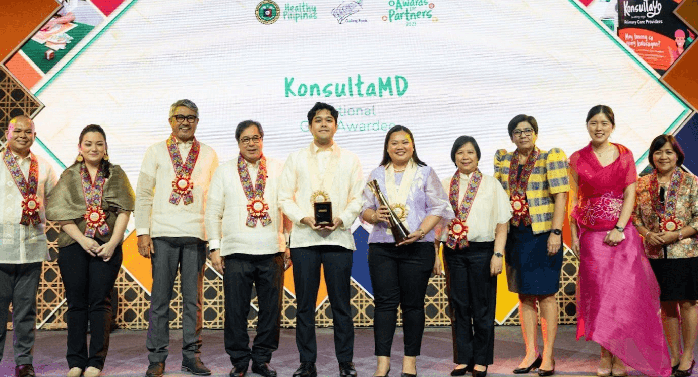 KonsultaMD clinches gold at DOH Healthy Pilipinas for Partners Awards 2023