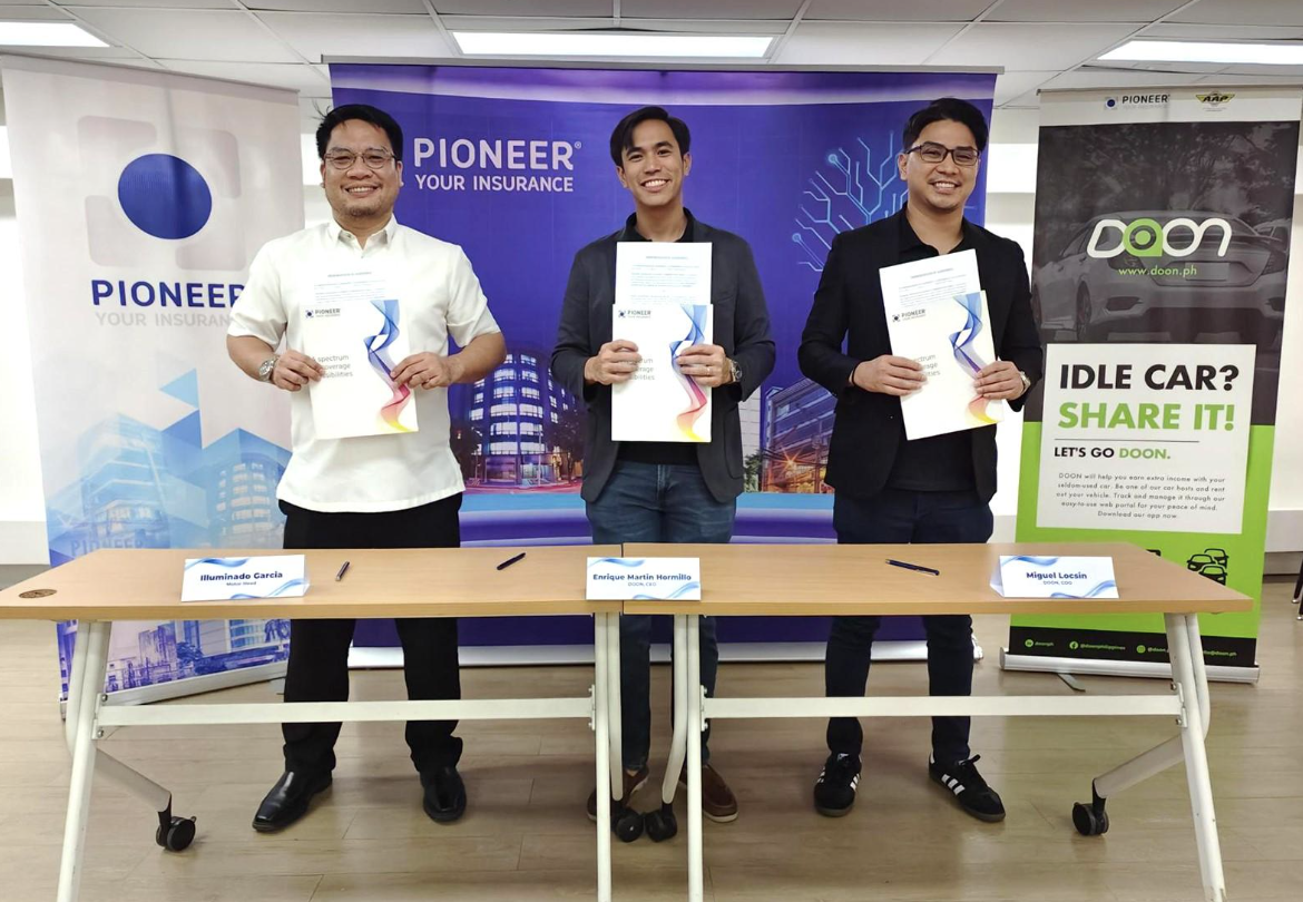 Pioneer Insurance powers car sharing start-up 'DOON' | Inquirer Business