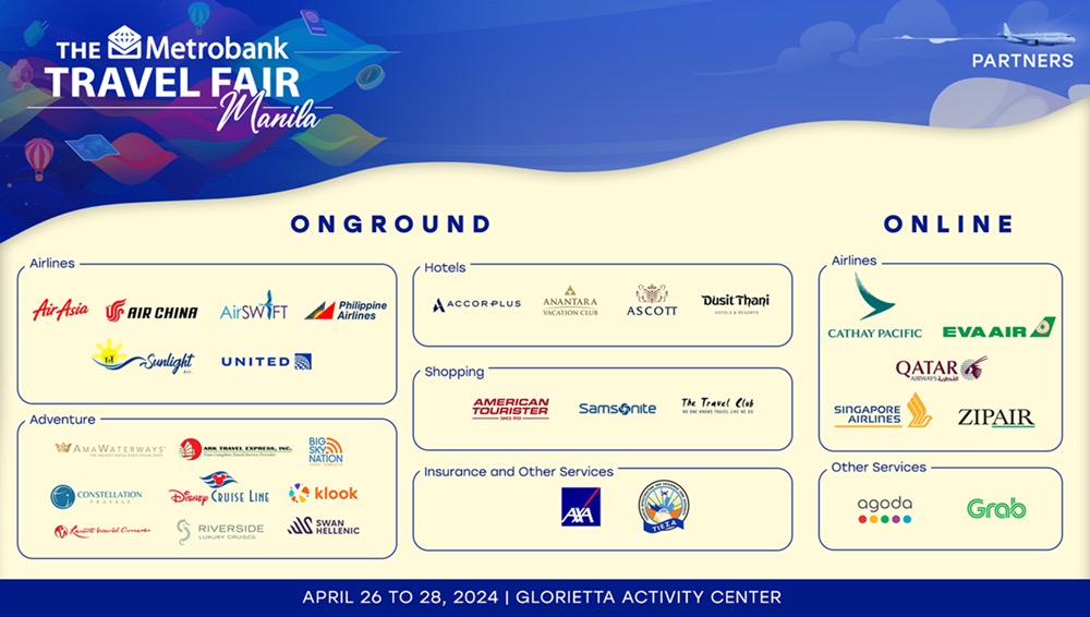 Travel deals you shouldn’t miss at The Metrobank Travel Fair 2024 ...