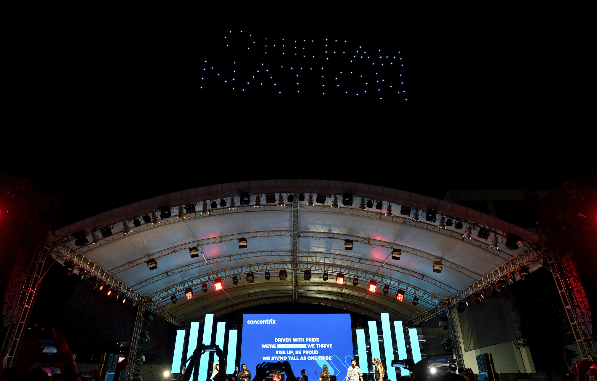 Concentrix unveils new brand in drone show at Family Day Concert