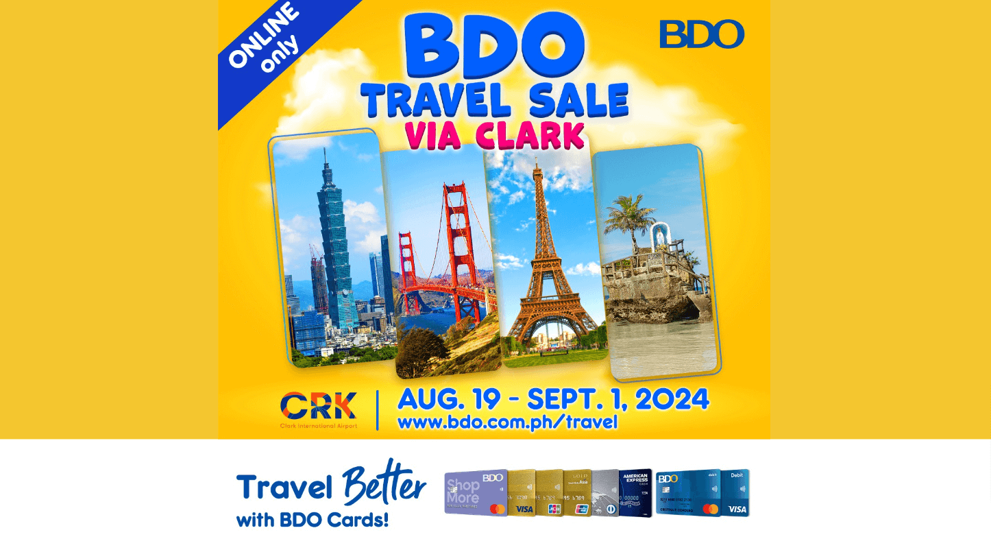 Enjoy exclusive fares at the BDO Travel Sale via Clark