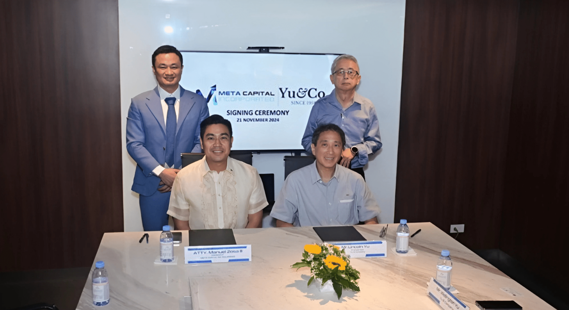 Meta Capital Inc. completes merger and acquisition of Yu & Co.