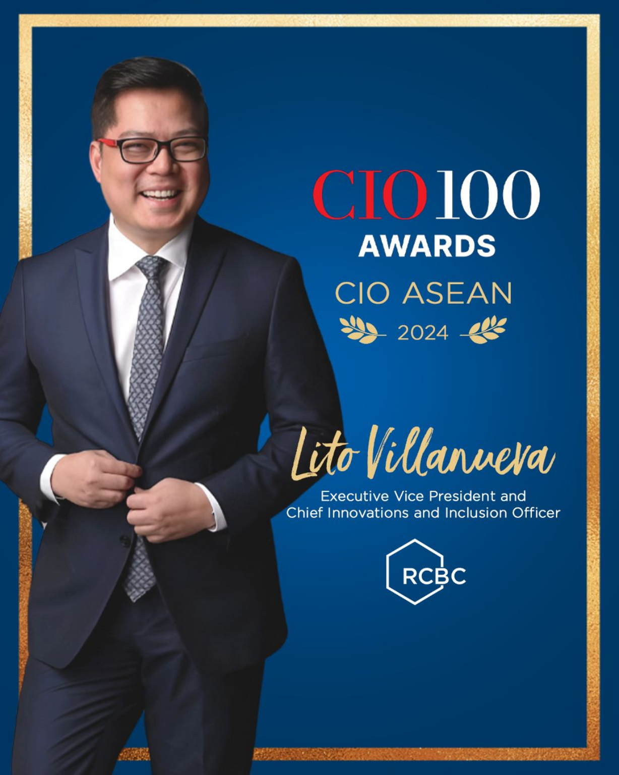 RCBC’s tech visionary earns spot on esteemed CIO 100 ASEAN list