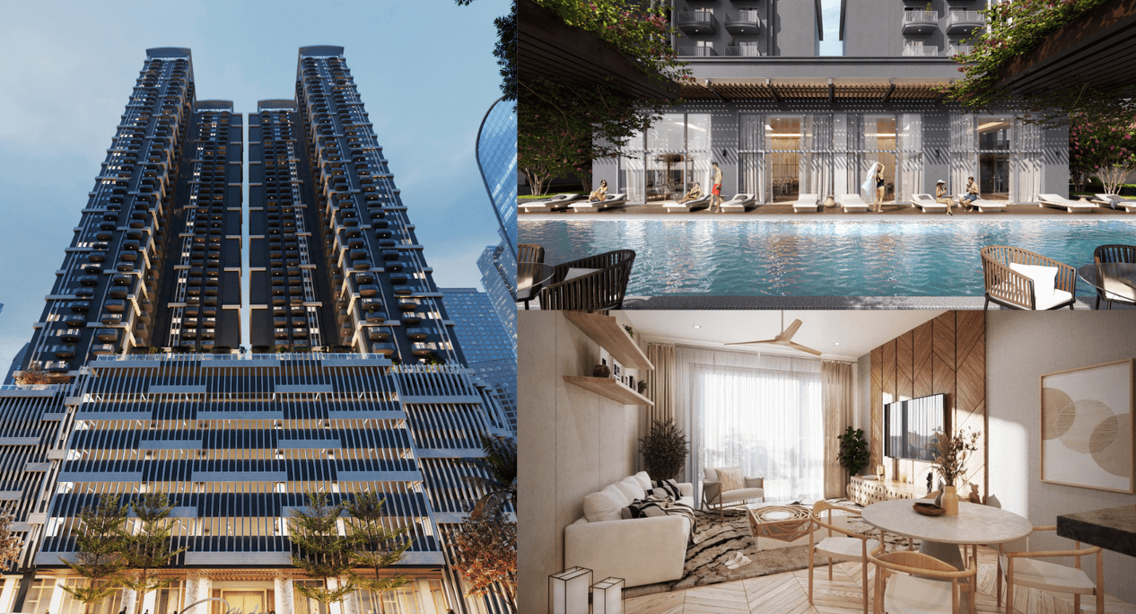 An upscale Zen-inspired residential development in the city