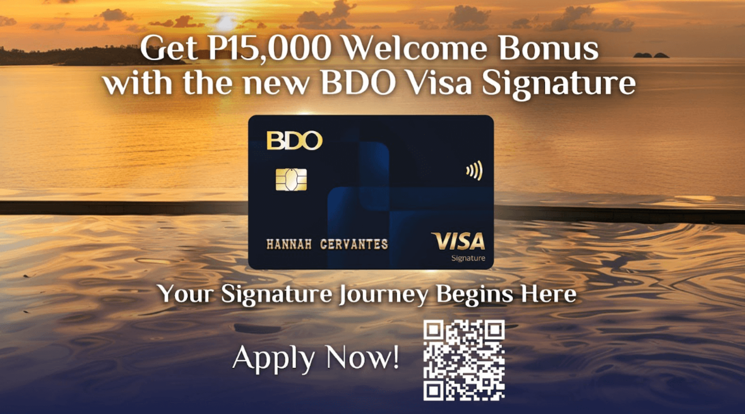 Travel the world with the new BDO Visa Signature Card