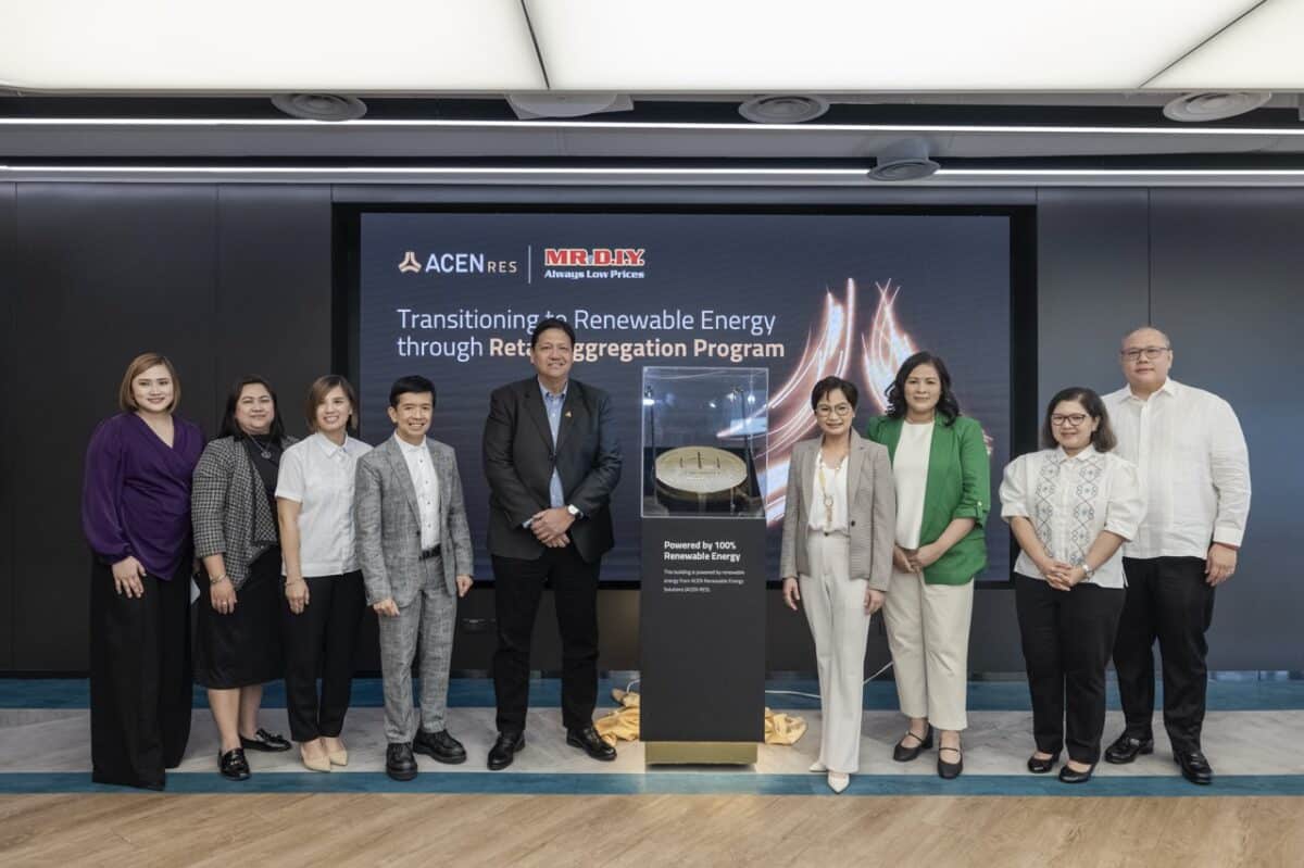 MR D.I.Y. pioneers retail aggregation, switches to 100% Renewable Energy with ACEN RES