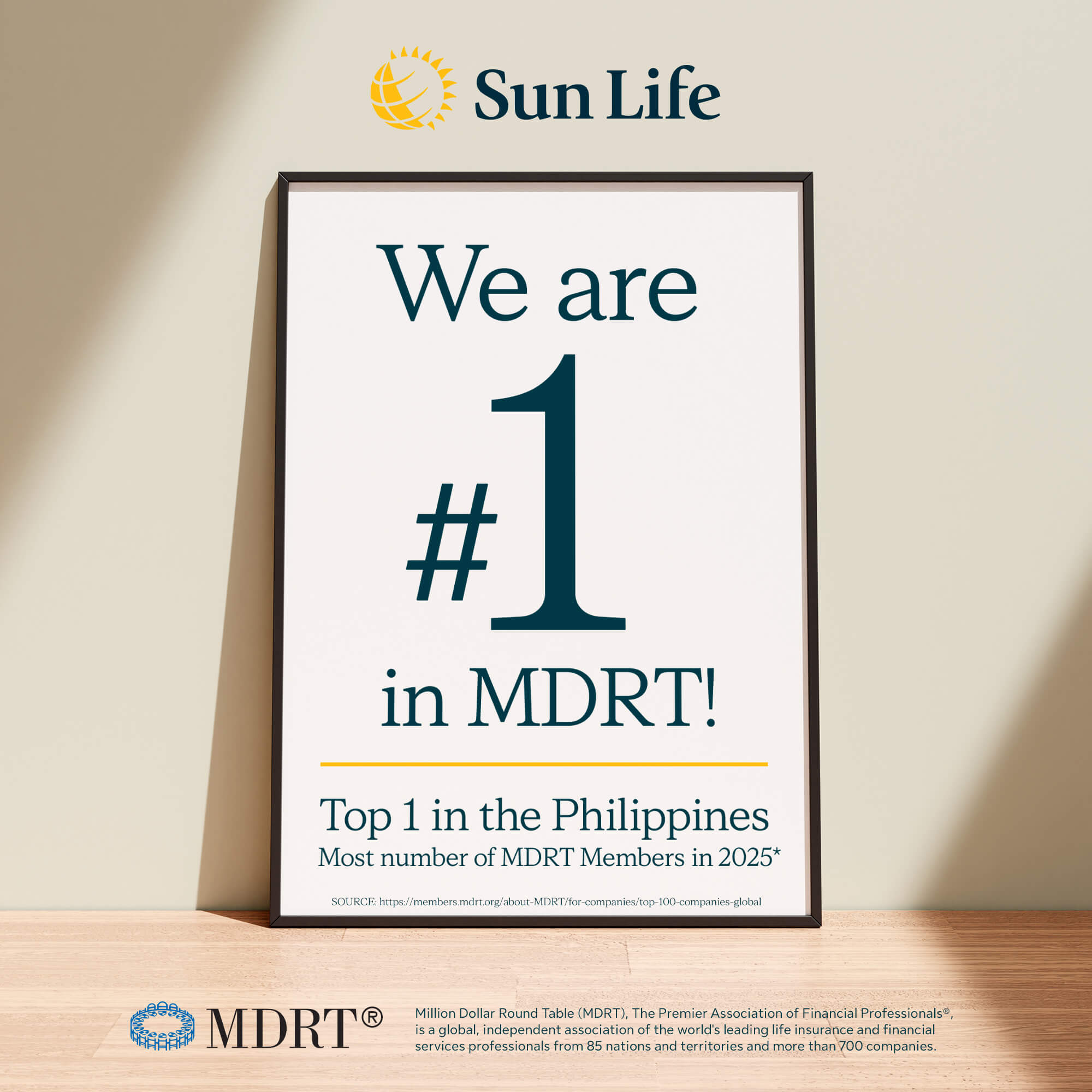 Sun Life ranks no. 1 in MDRT in the Philippines, secures spot among ...