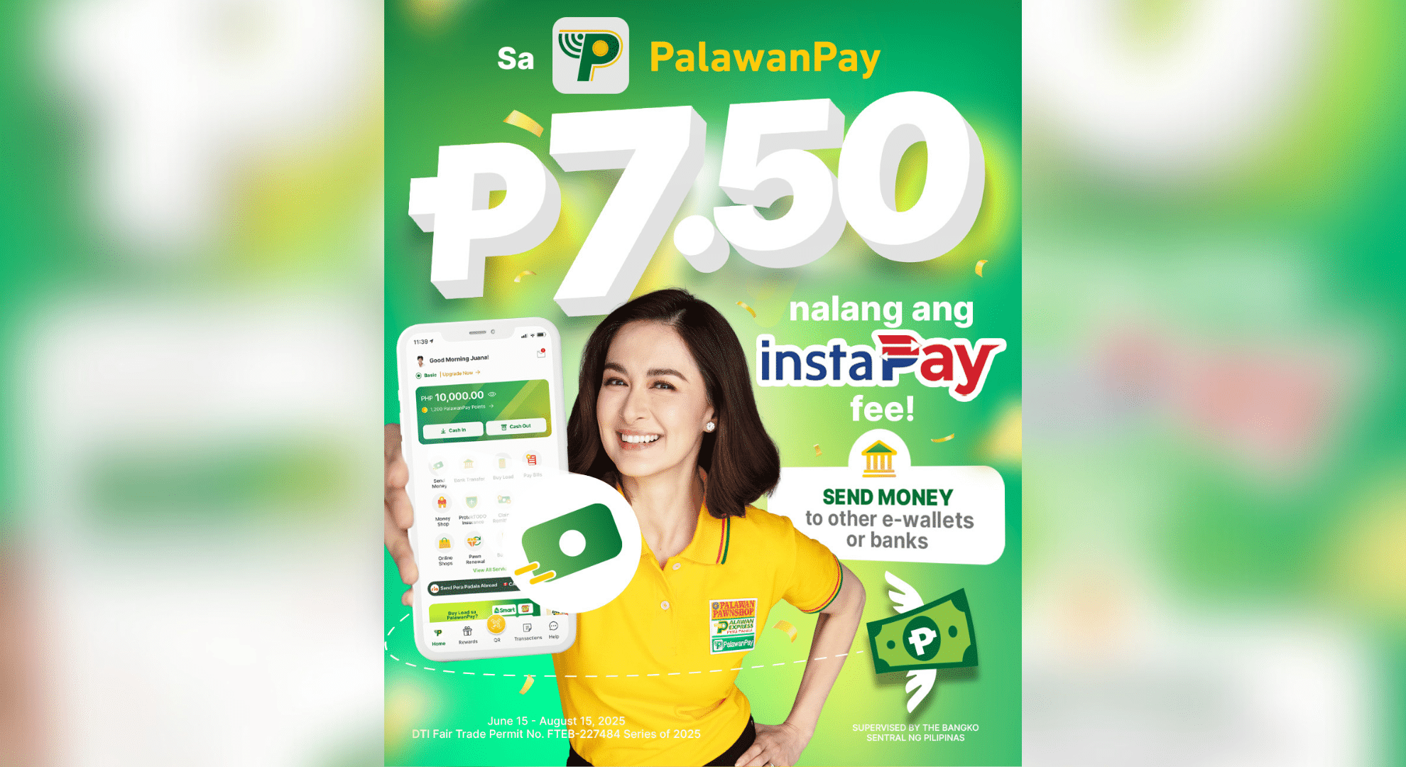PalawanPay lowers Instapay fee to PHP 7.50, boosting affordability