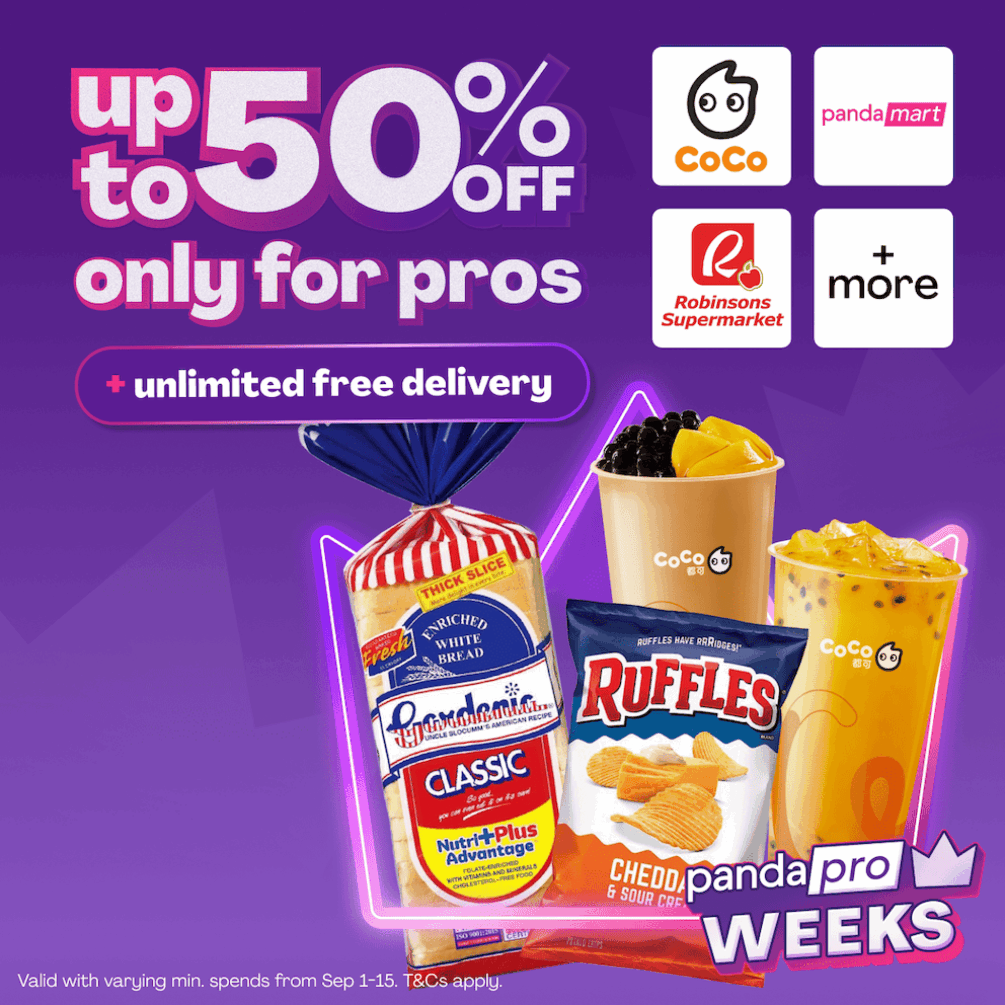 foodpanda launches ‘PRO Weeks,’ offering up to 50% off on top brands ...