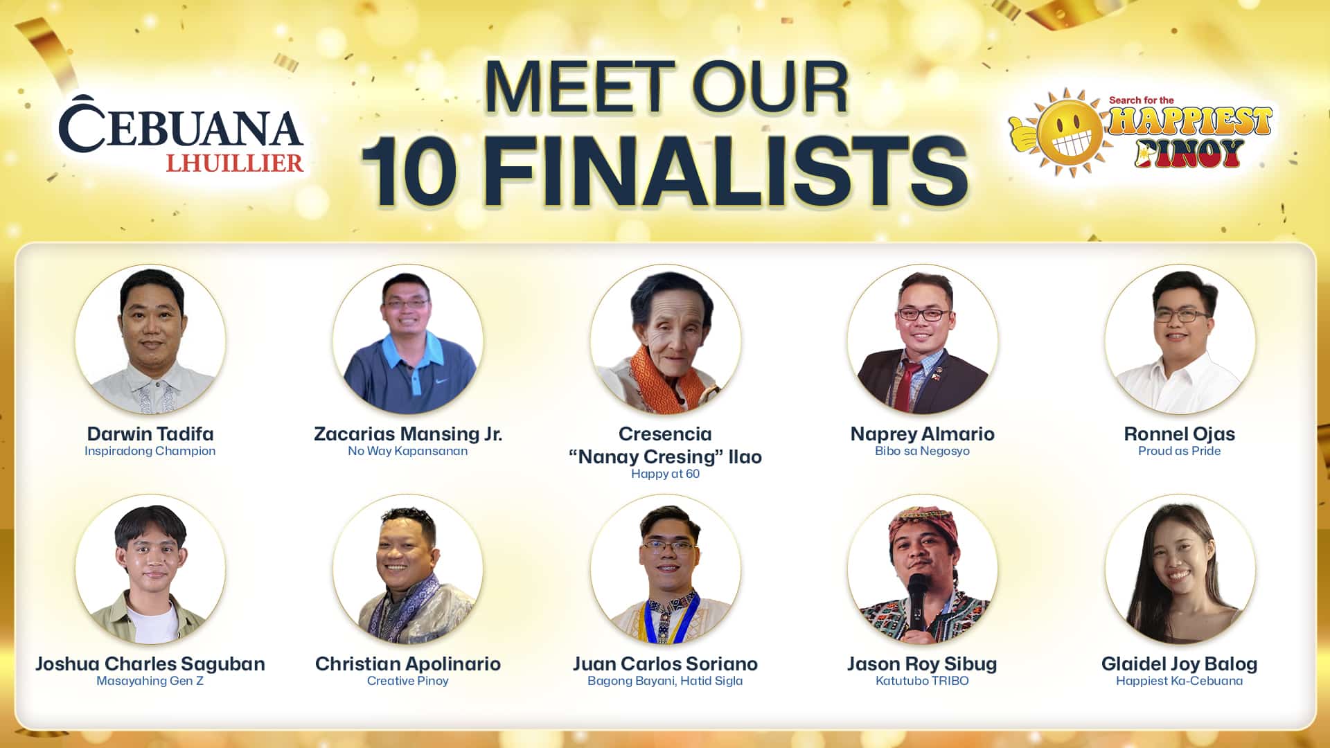Cebuana Lhuillier unveils the Happiest Pinoy 2025 Top 10: Stories of joy, resilience, and impact ...