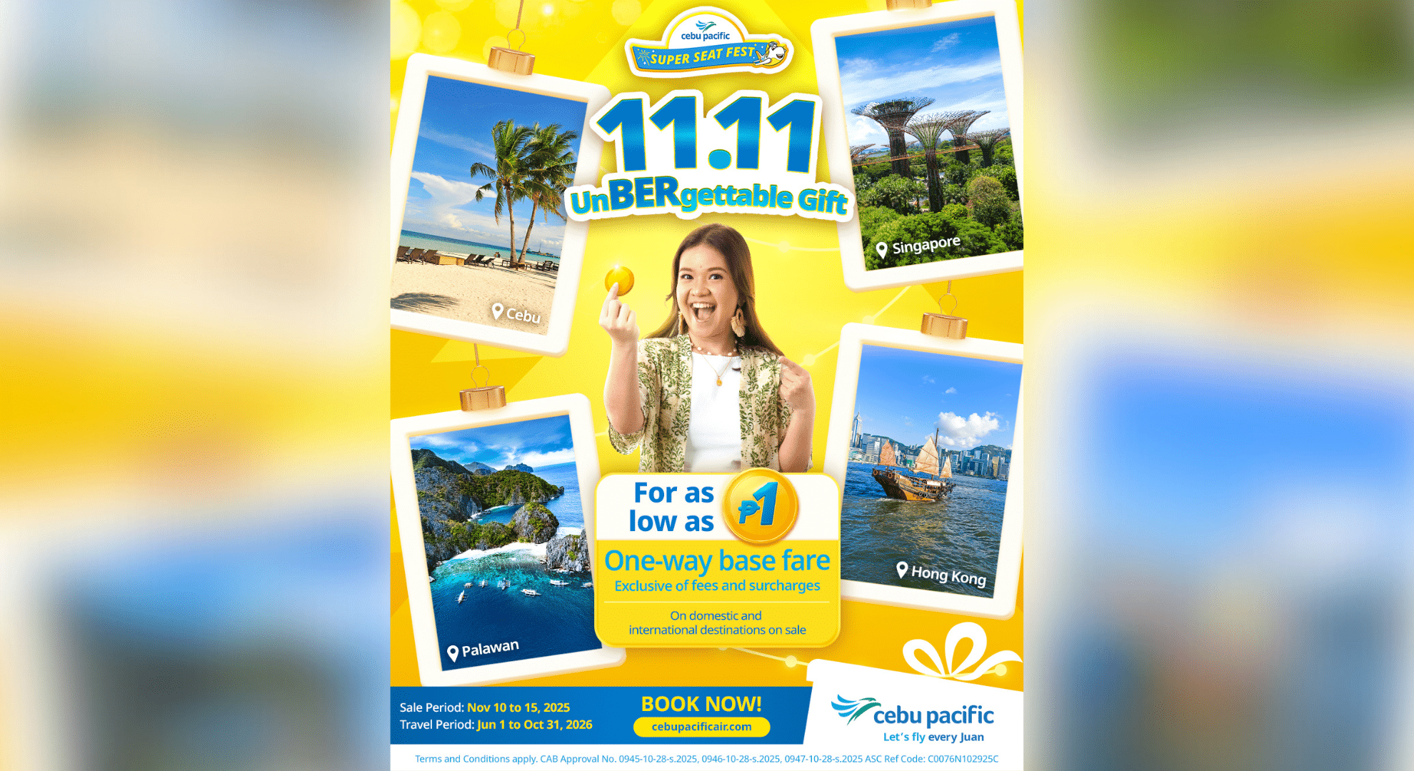 Cebu Pacific rolls out piso sale for 2026 travels