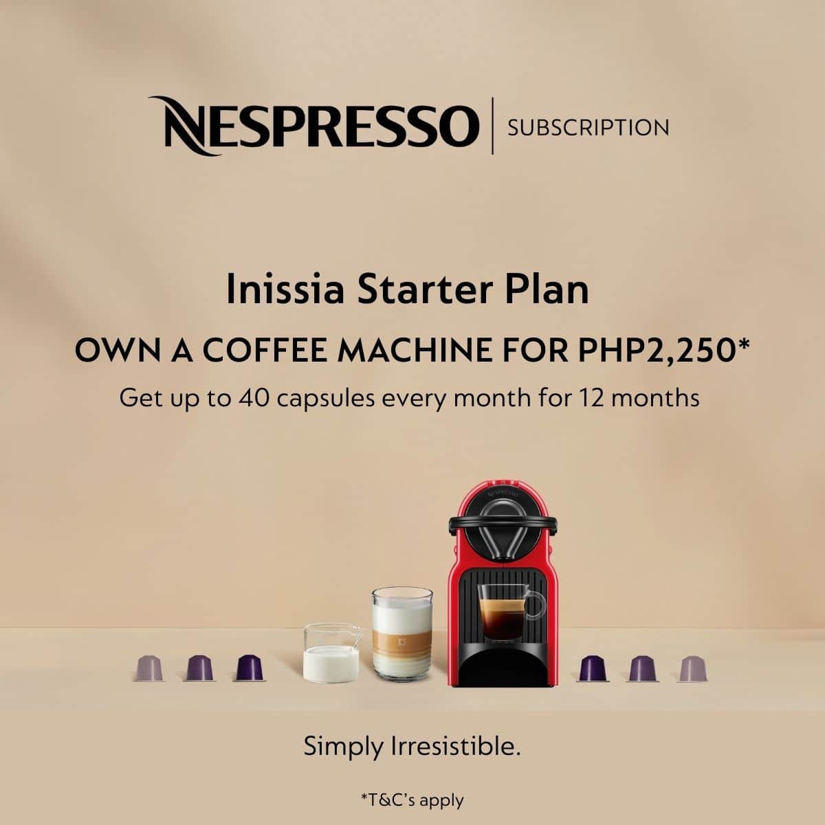 The Christmas gift that lasts all year: Nespresso Inissia Starter Plan