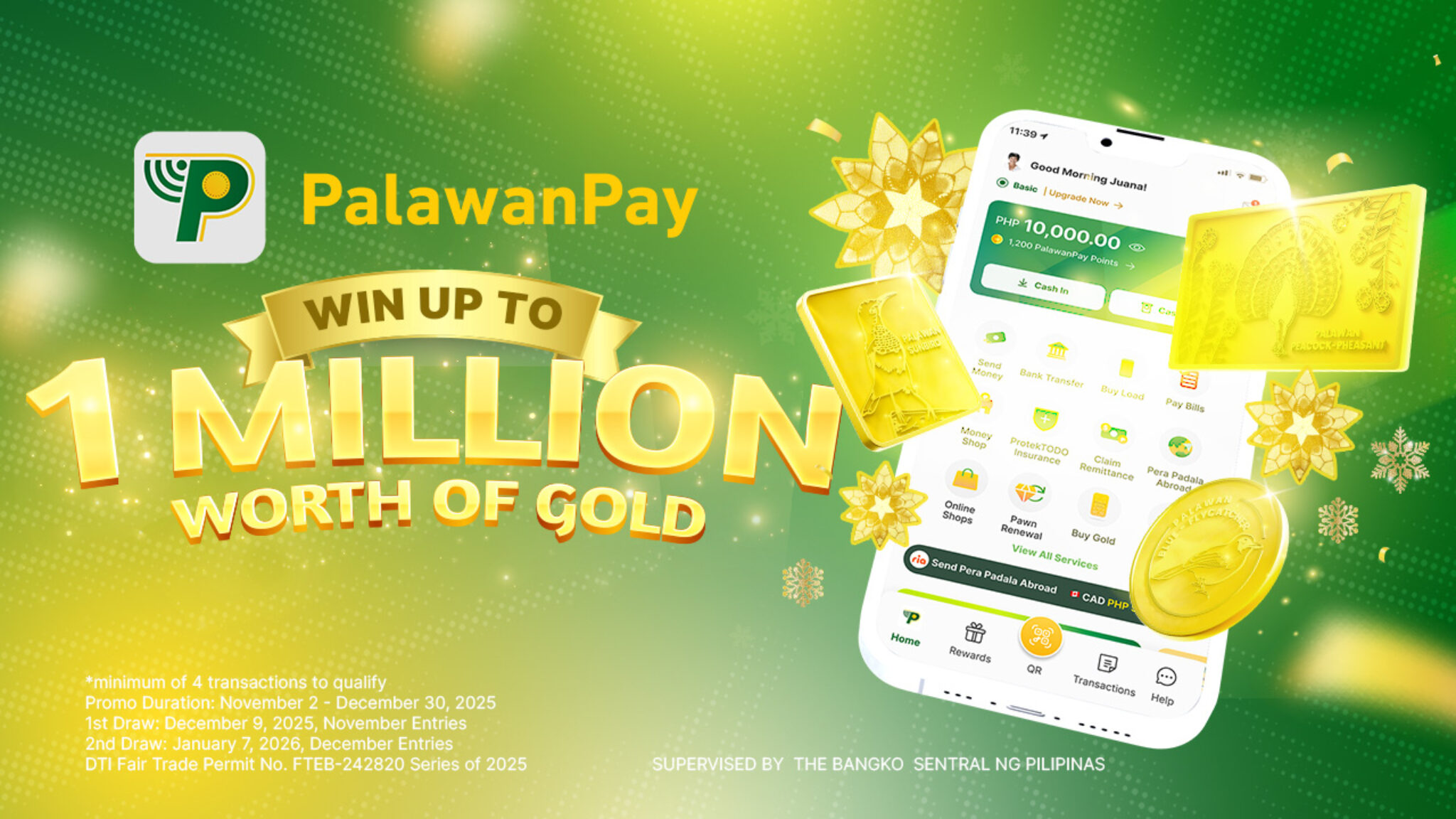 Gold Rush for Christmas: PalawanPay brings the 'Gintong Pamasko' to Filipinos nationwide